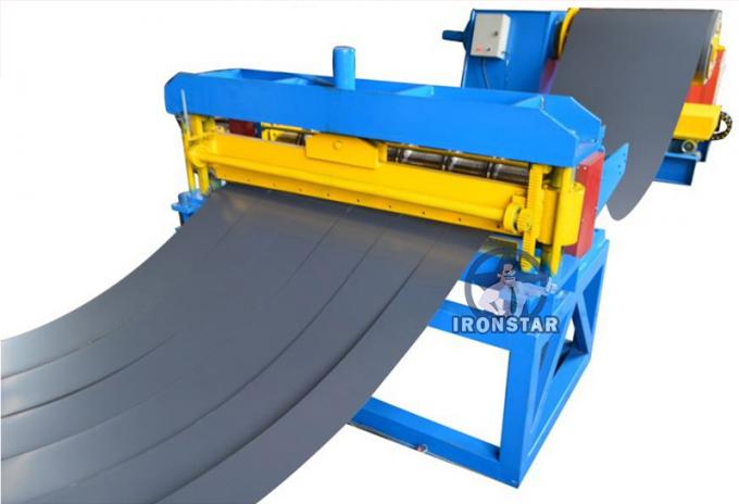 11 Strips 0.3-0.8mm sheet Metal Slitting Machine Recoil Machine For ...
