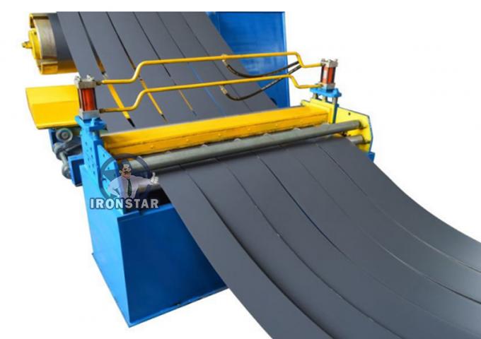 11 Strips 0.3-0.8mm sheet Metal Slitting Machine Recoil Machine For ...