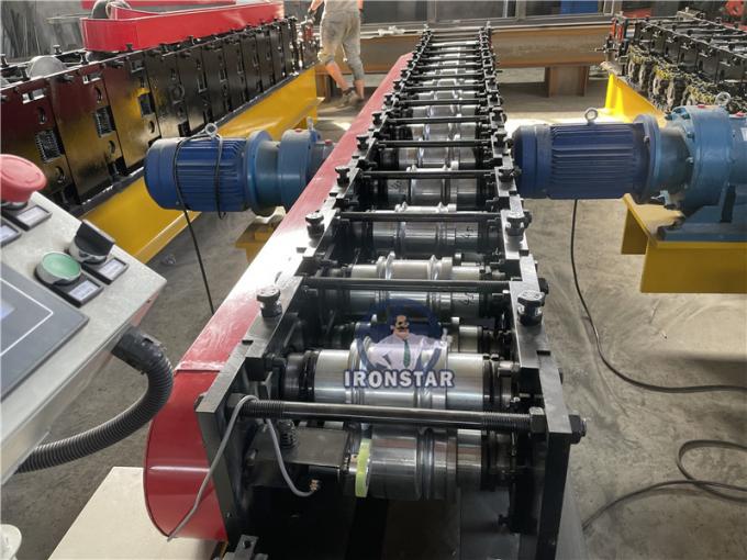 Galvanized Steel 0.8-1.2mm Roller Shutter Door Slat Machine PLC Control